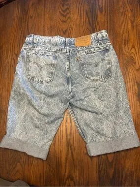 Levi's | Shorts | Vintage Orange Tag Levis Acid Wash Denim Rolled Hem ...